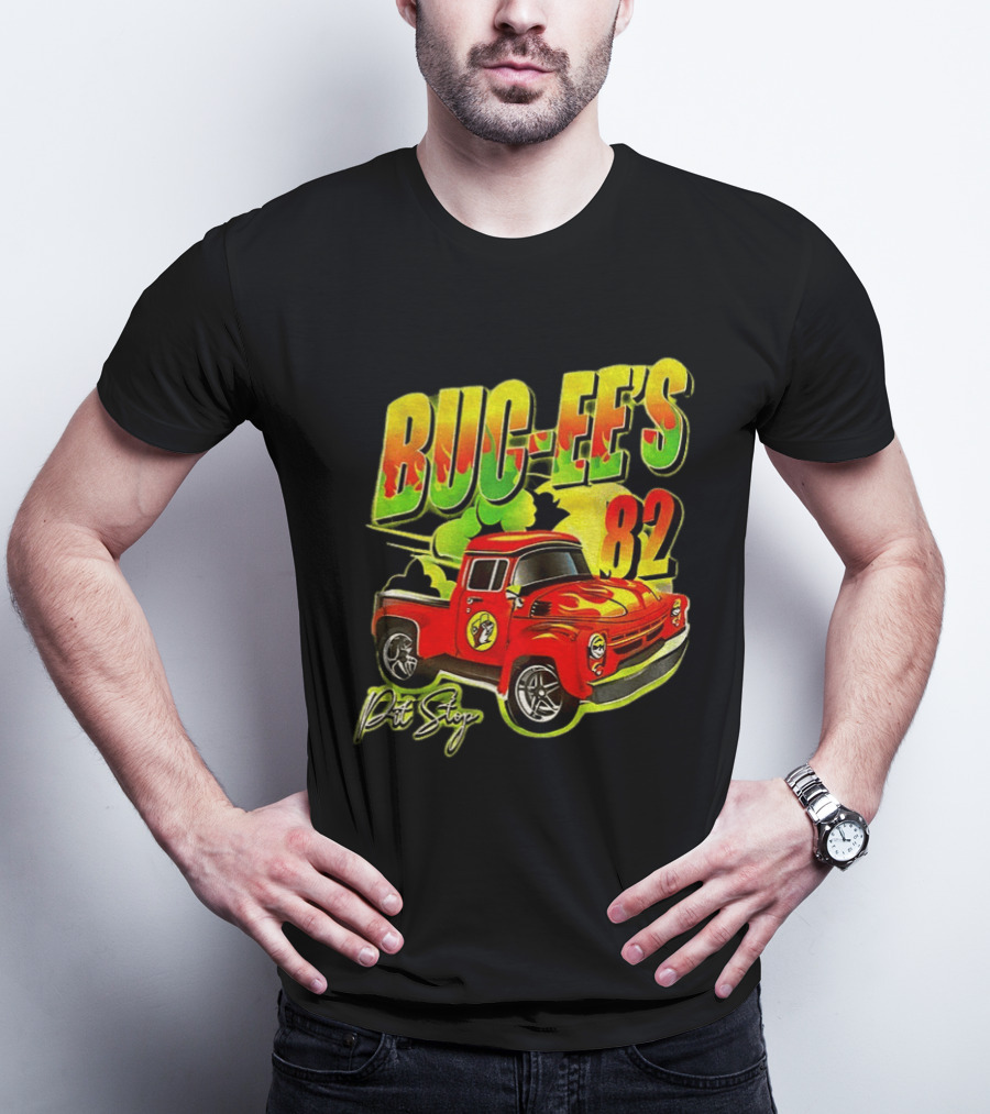 Buc Ee's 82 Pit Stop Vintage Red Truck T-Shirt