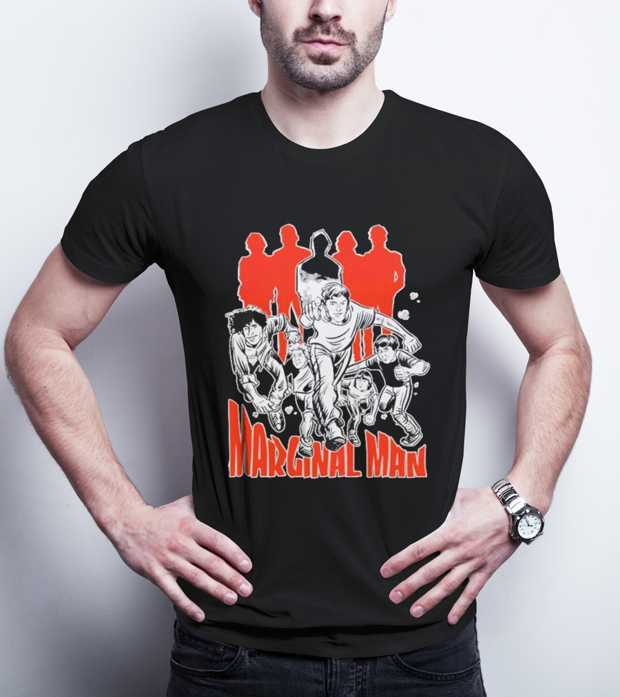 Marginal Man Identity Comic Style Group Of Characters T-Shirt