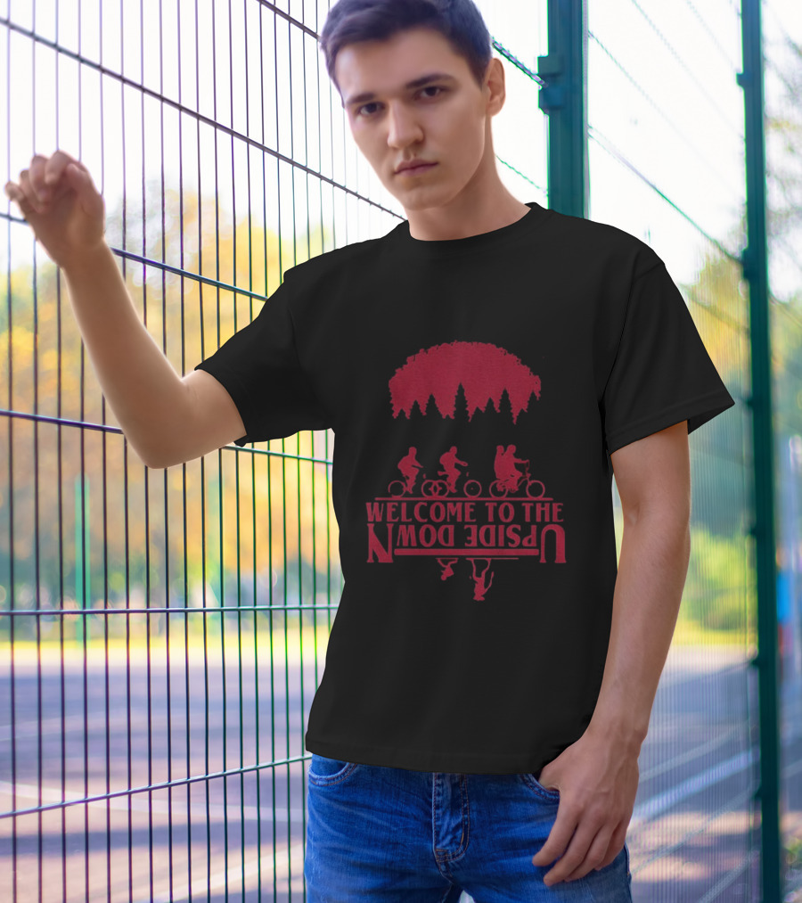 Stranger Things Welcome To The Upside Down Bike Adventure T-Shirt