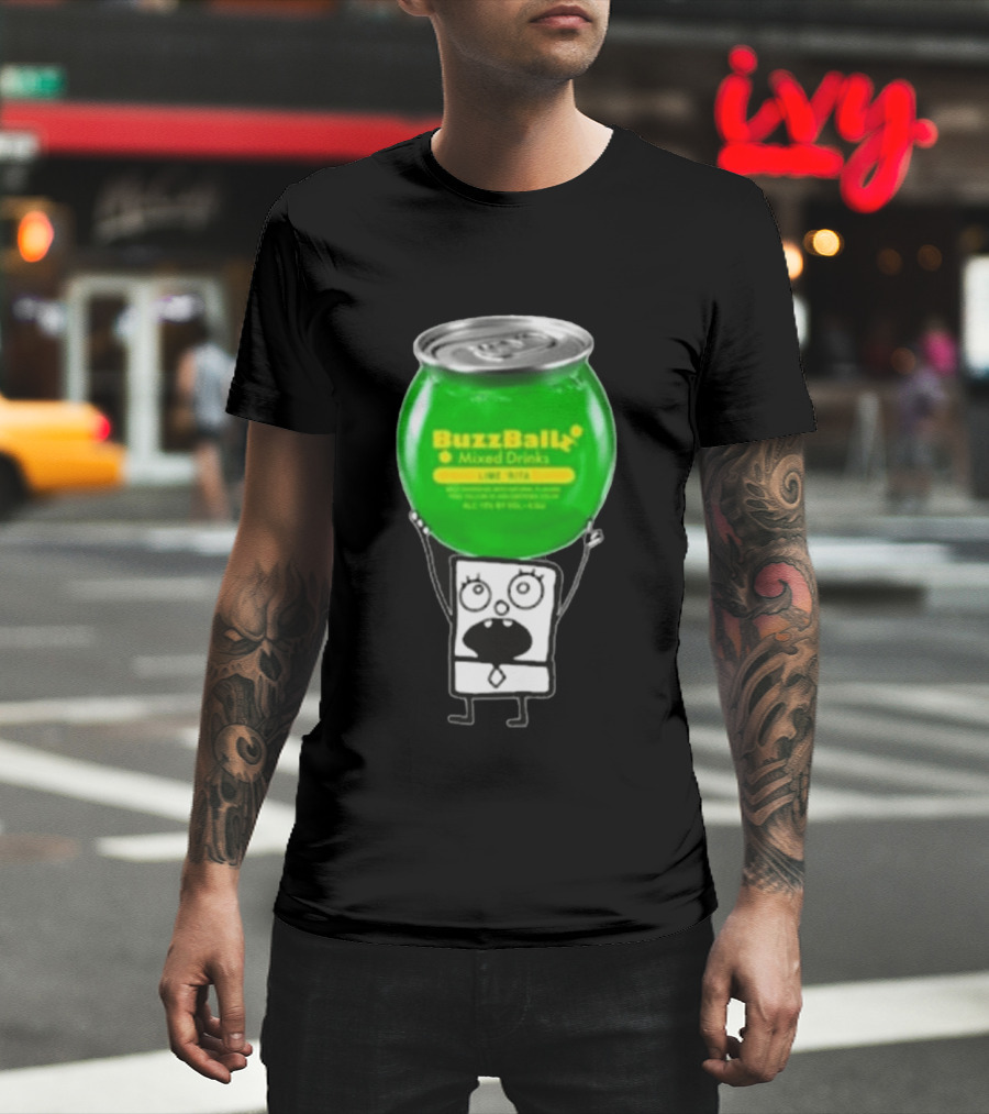 Doodlebob Lime Rita Buzzball Mixed Drinks T-Shirt