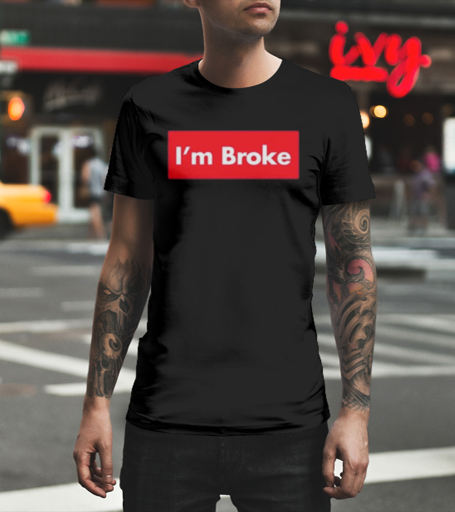 Terroriser I'm Broke Red Box T-Shirt