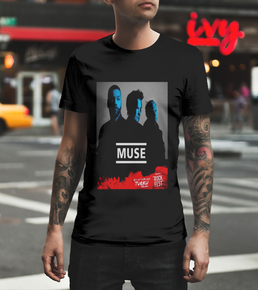 Muse Rockfest Turku 12th 14th June 2025 Finland T-Shirt