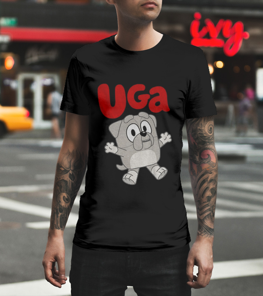 UGA Bulldogs Mascot Cartoon Graphic Game Day T-Shirt