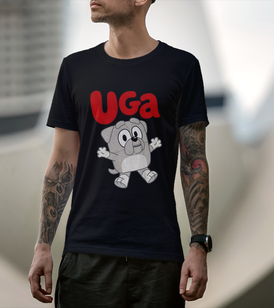 UGA Bulldogs Mascot Cartoon Graphic Game Day T-Shirt