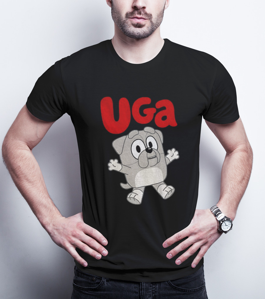 UGA Bulldogs Mascot Cartoon Graphic Game Day T-Shirt