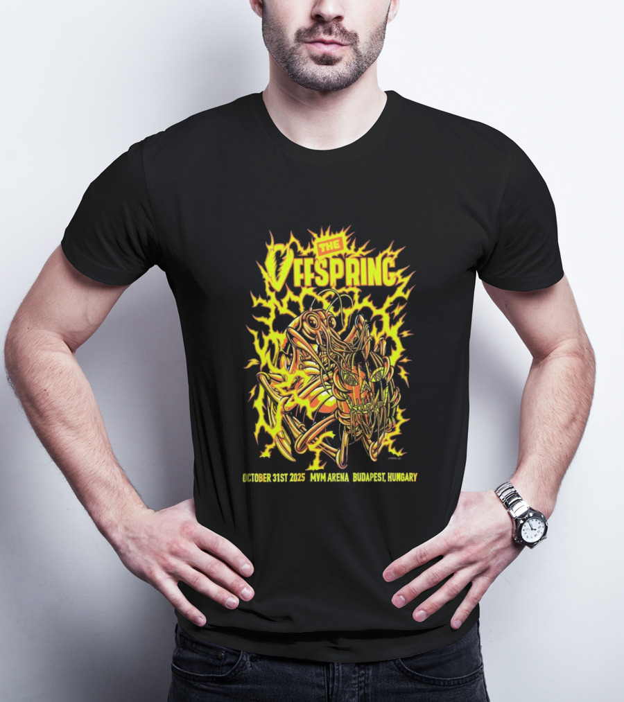 The Offspring MVM Arena Budapest Hungary Oct 31 2025 Electric Insect T-Shirt