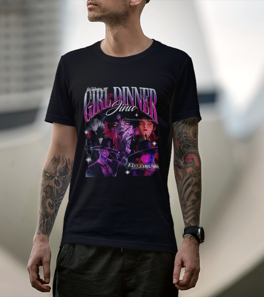 Girl Dinner Jinx Etsy Villain Crush Aesthetic T-Shirt
