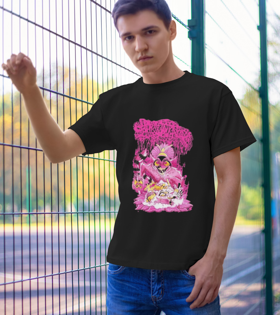 New Sanguisugabogg Pink Monster King Julian Purple T-Shirt