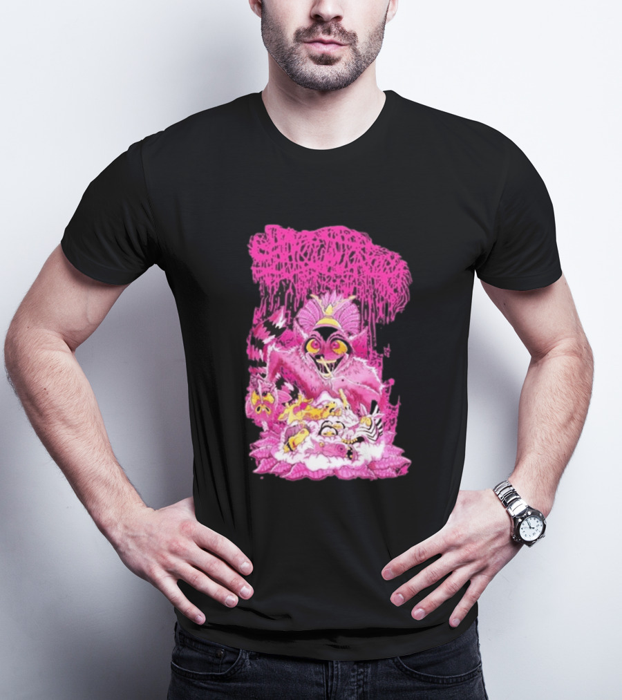 New Sanguisugabogg Pink Monster King Julian Purple T-Shirt