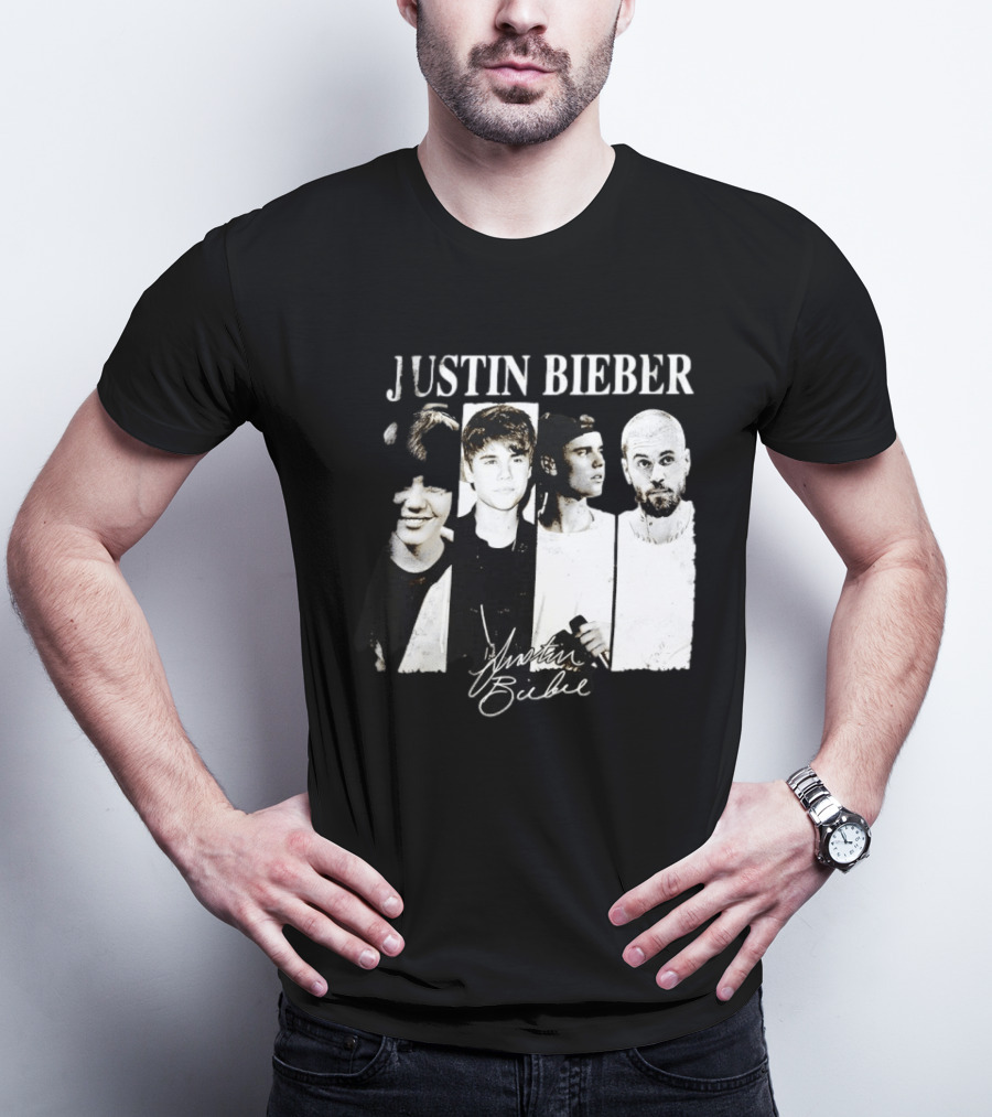Justin Bieber Swag Evolution Signature Only Here T-Shirt