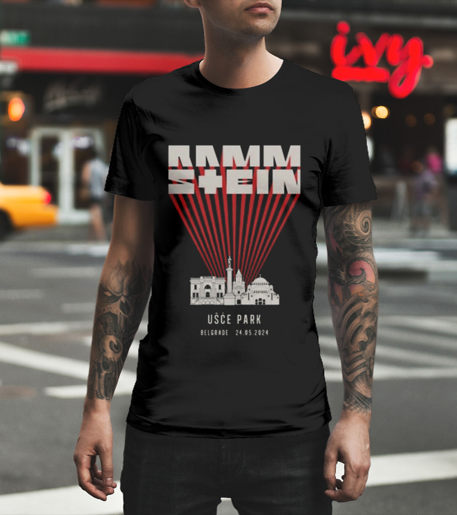 Rammstein Usce Park Belgrade 24 5 2024 Europe Stadium Tour T-Shirt