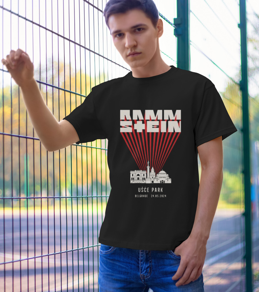 Rammstein Usce Park Belgrade 24 5 2024 Europe Stadium Tour T-Shirt