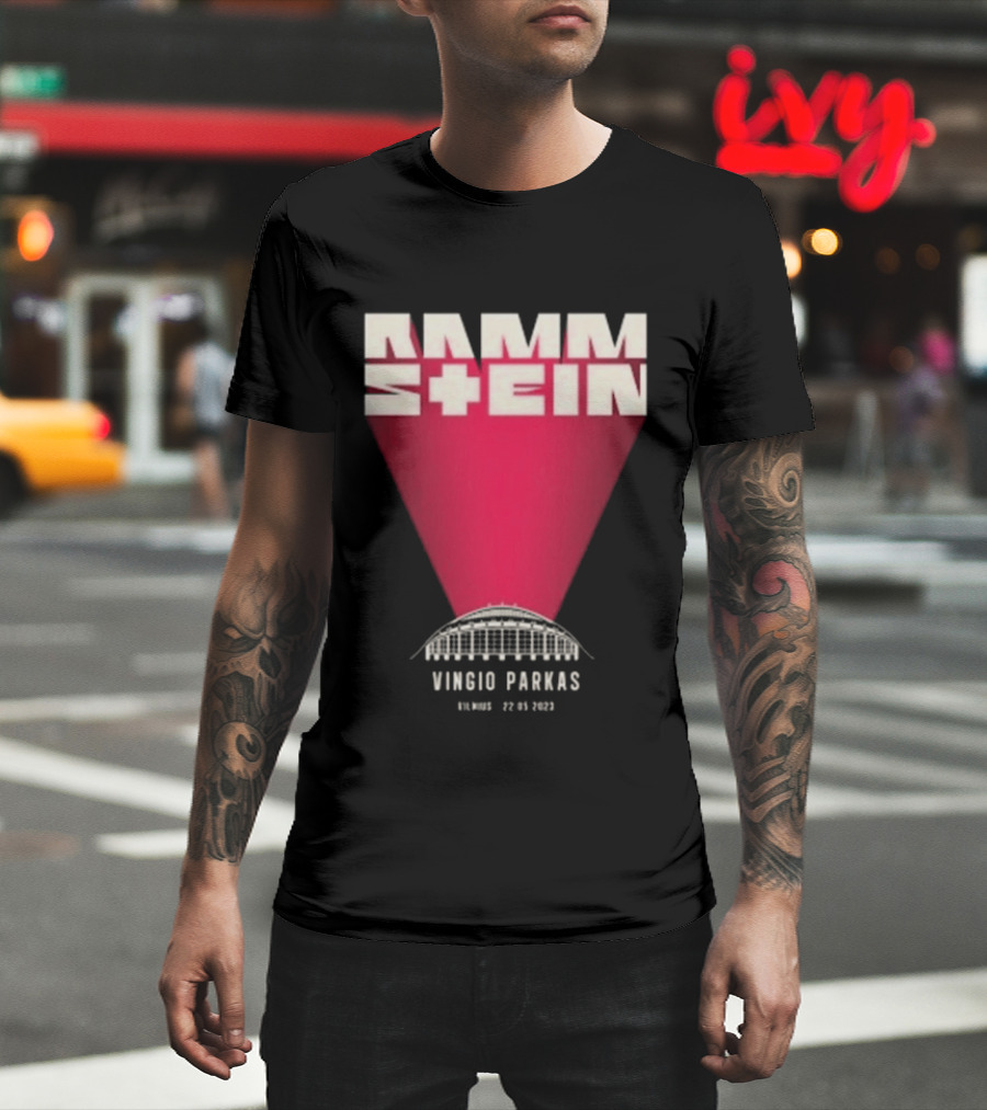 Rammstein Vingio Parkas Vilnius 22 05 2023 Tour Event T-Shirt