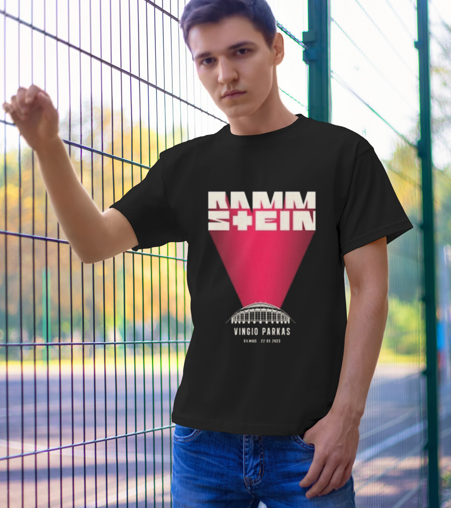 Rammstein Vingio Parkas Vilnius 22 05 2023 Tour Event T-Shirt