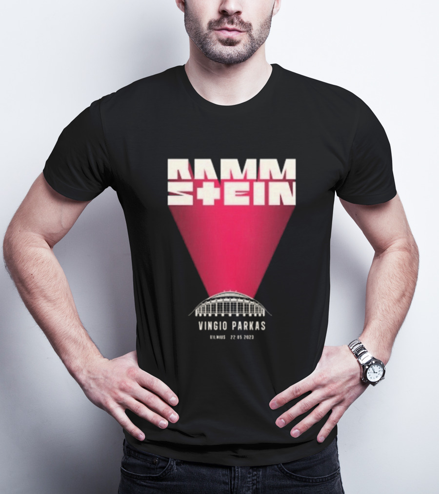 Rammstein Vingio Parkas Vilnius 22 05 2023 Tour Event T-Shirt