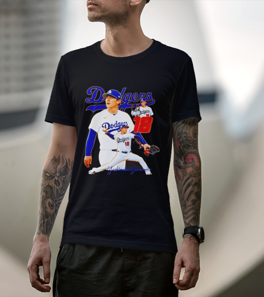 Los Angeles Dodgers Yoshinobu Yamamoto 18 Baseball 2026 T-Shirt