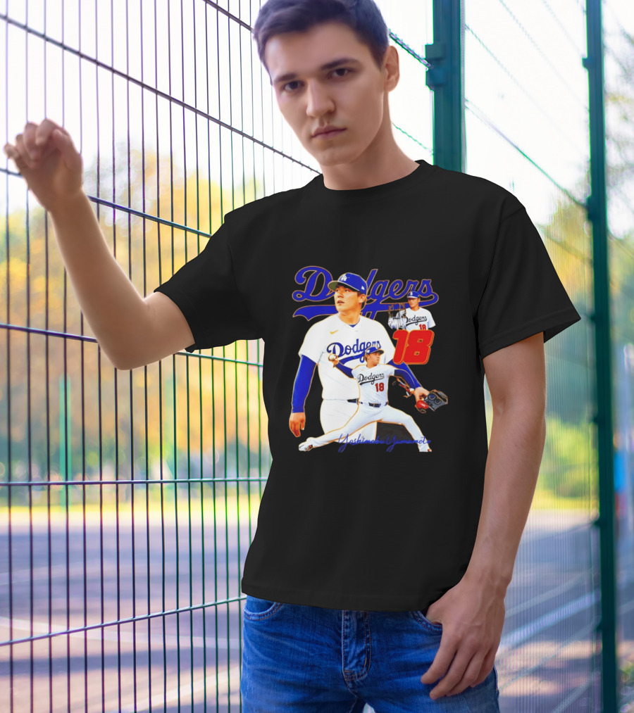 Los Angeles Dodgers Yoshinobu Yamamoto 18 Baseball 2026 T-Shirt