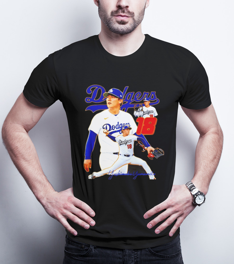 Los Angeles Dodgers Yoshinobu Yamamoto 18 Baseball 2026 T-Shirt