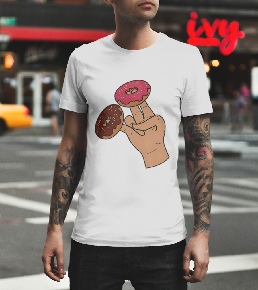 2 In The Pink 1 In The Stink Donut Fingers T-Shirt