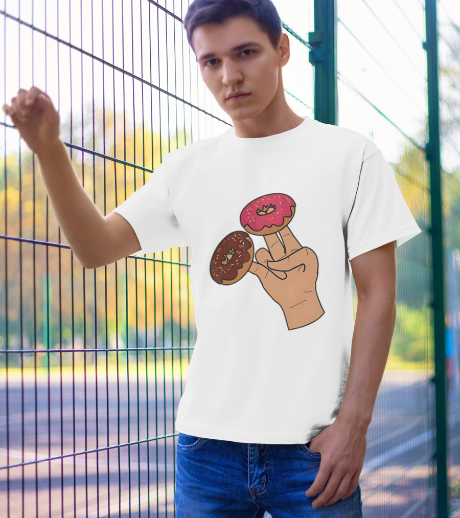 2 In The Pink 1 In The Stink Donut Fingers T-Shirt