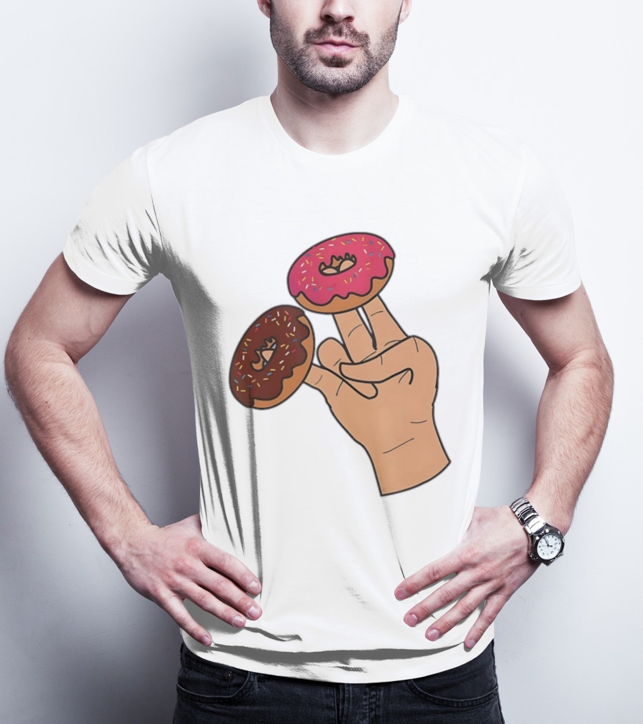 2 In The Pink 1 In The Stink Donut Fingers T-Shirt