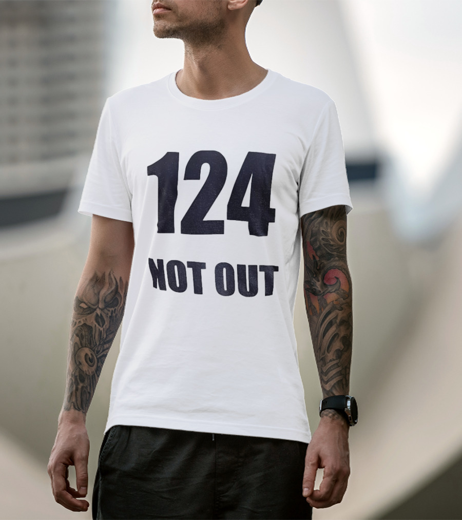 124 Not Out India Political T-Shirt