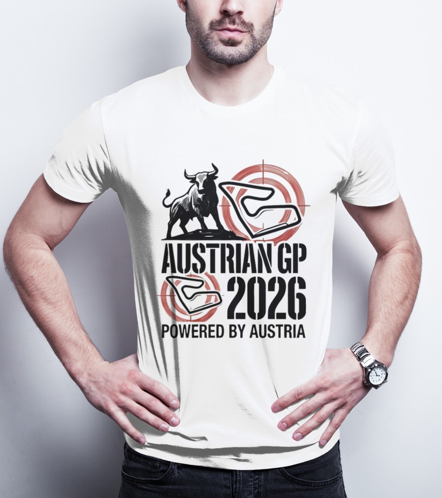 Austrian GP 2026 Powered By Austria Charging Bull Racing Circuit T-Shirt