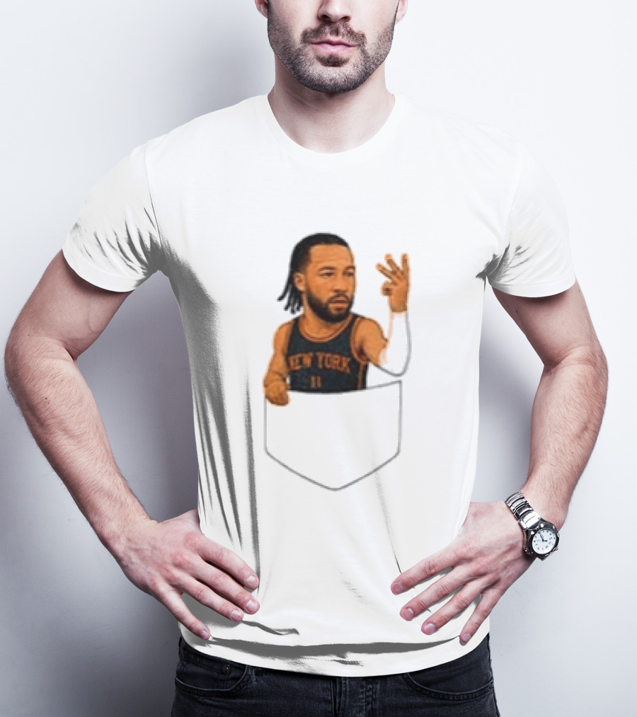 Jalen Brunson New York Knicks NBA Pocket T-Shirt