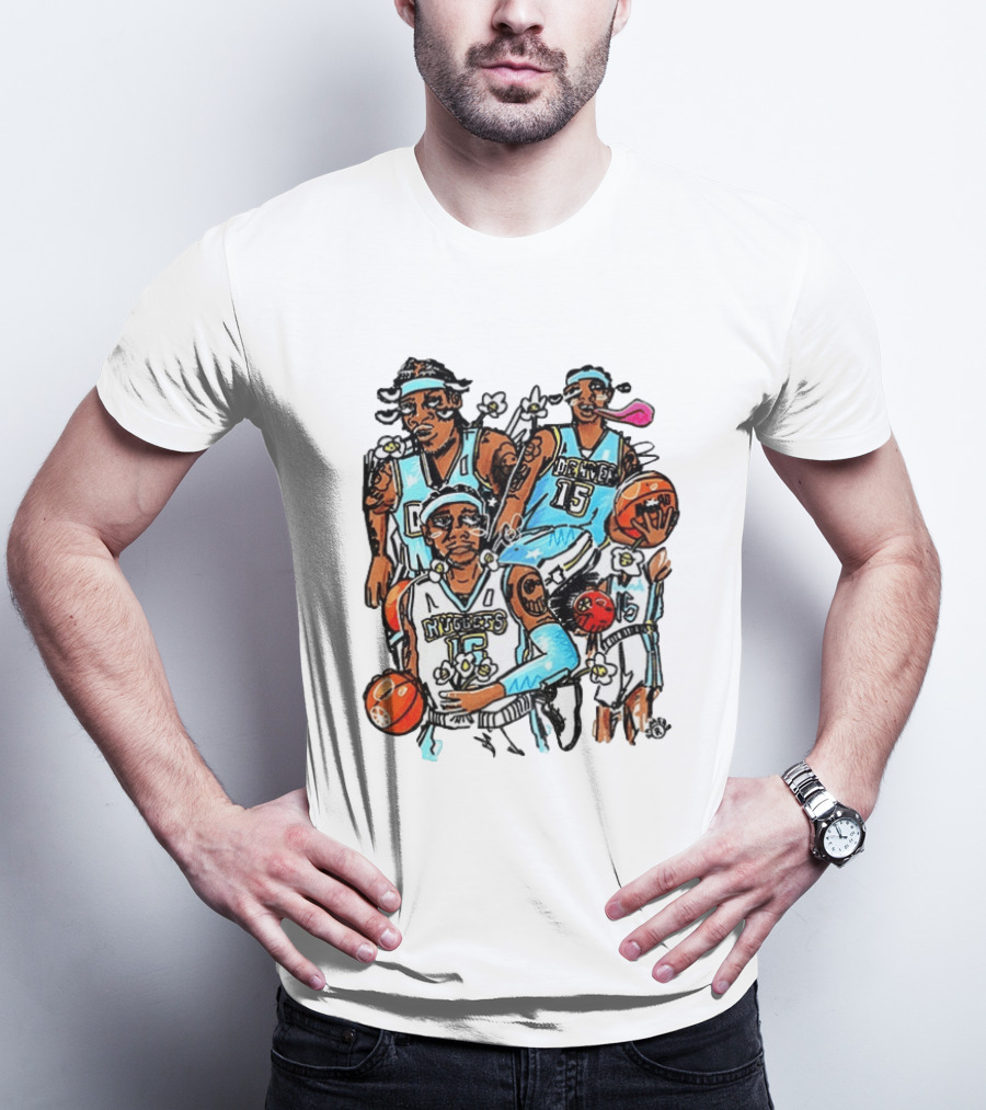 Carmelo Anthony Denver Nuggets NBA Basketball Player Iconic Moments T-Shirt
