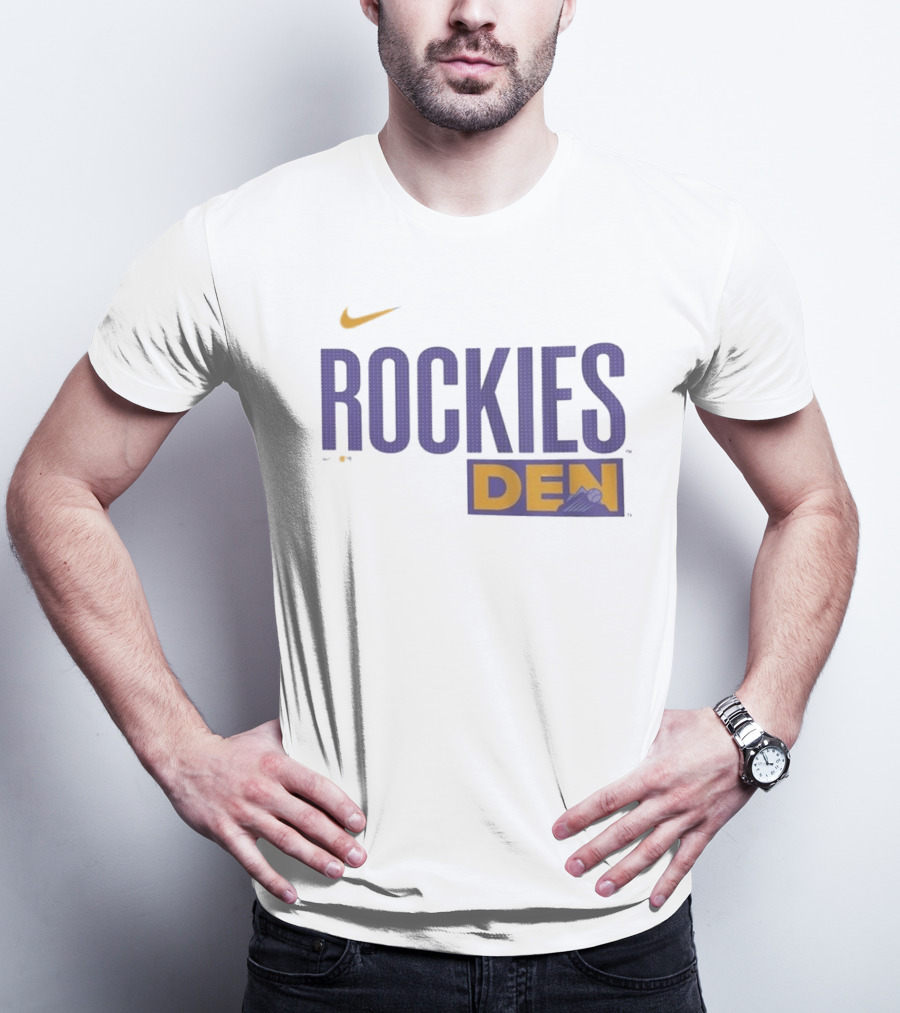 Colorado Rockies 2025 City Connect Rockies Nike DEN Wordmark T-Shirt