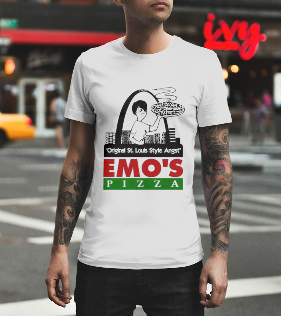 Original St. Louis Style Angst Emo's Pizza T-Shirt