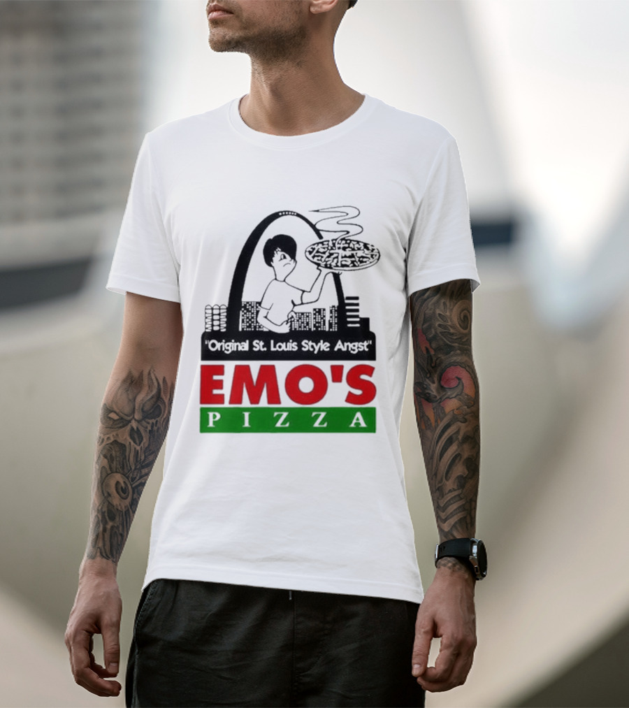 Original St. Louis Style Angst Emo's Pizza T-Shirt
