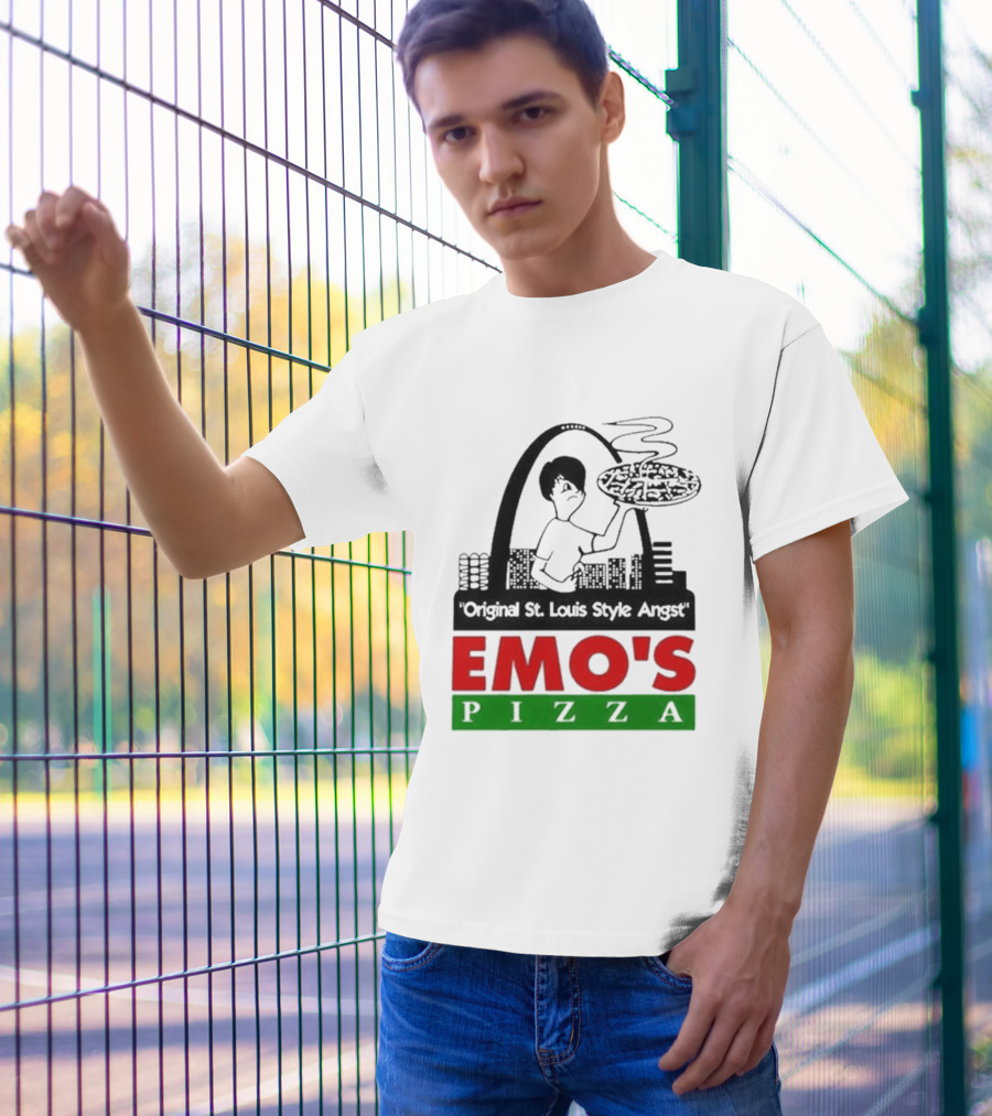 Original St. Louis Style Angst Emo's Pizza T-Shirt