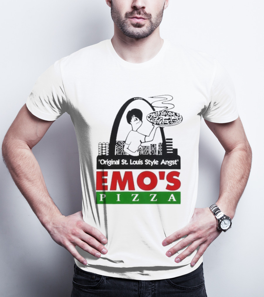 Original St. Louis Style Angst Emo's Pizza T-Shirt