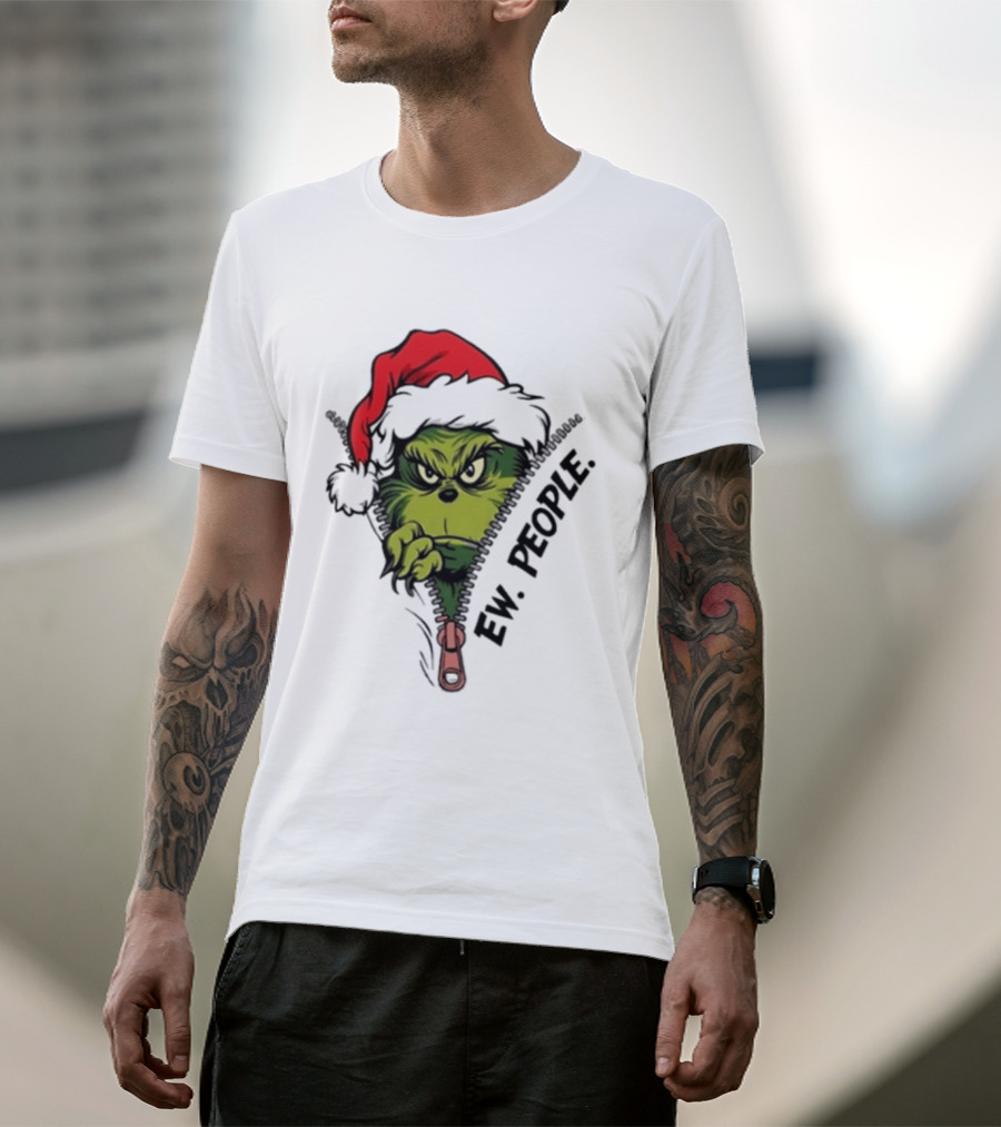 Ew People Grinch Christmas 2025 Holiday Humor T-Shirt