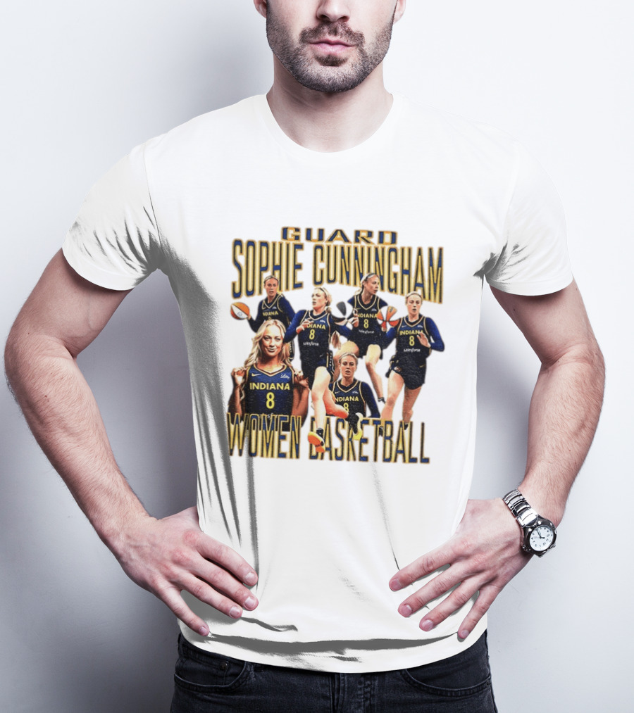Guard Sophie Cunningham Indiana Fever Women Basketball Player 8 T-Shirt