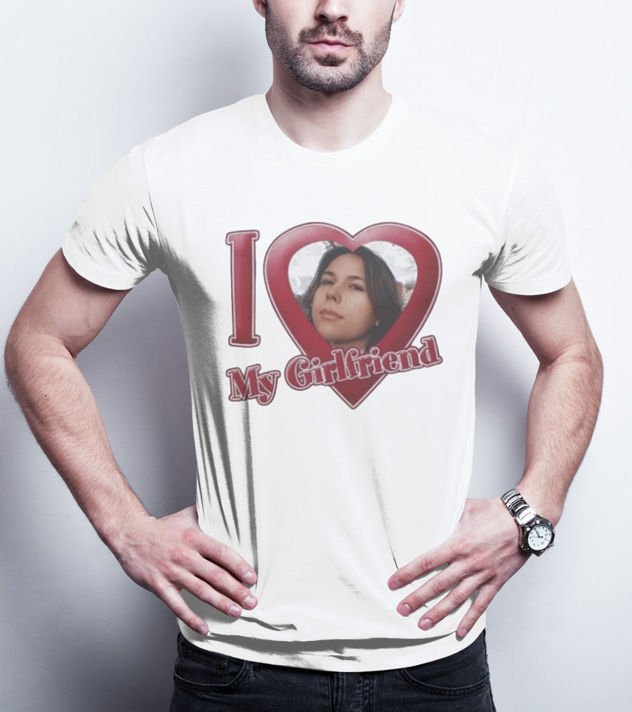 I Heart My Girlfriend Gigi Perez Photo Inside Heart T-Shirt