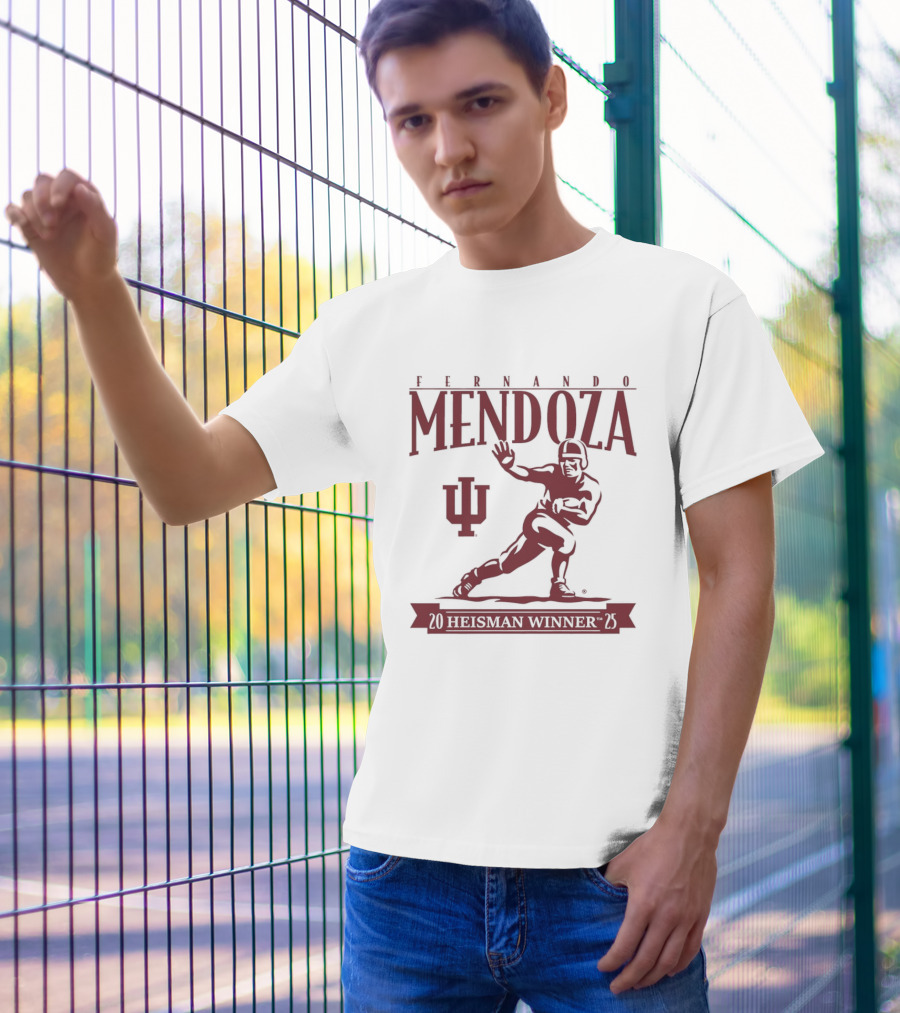Indiana Football Fernando Mendoza Heisman Winner 2025 T-Shirt