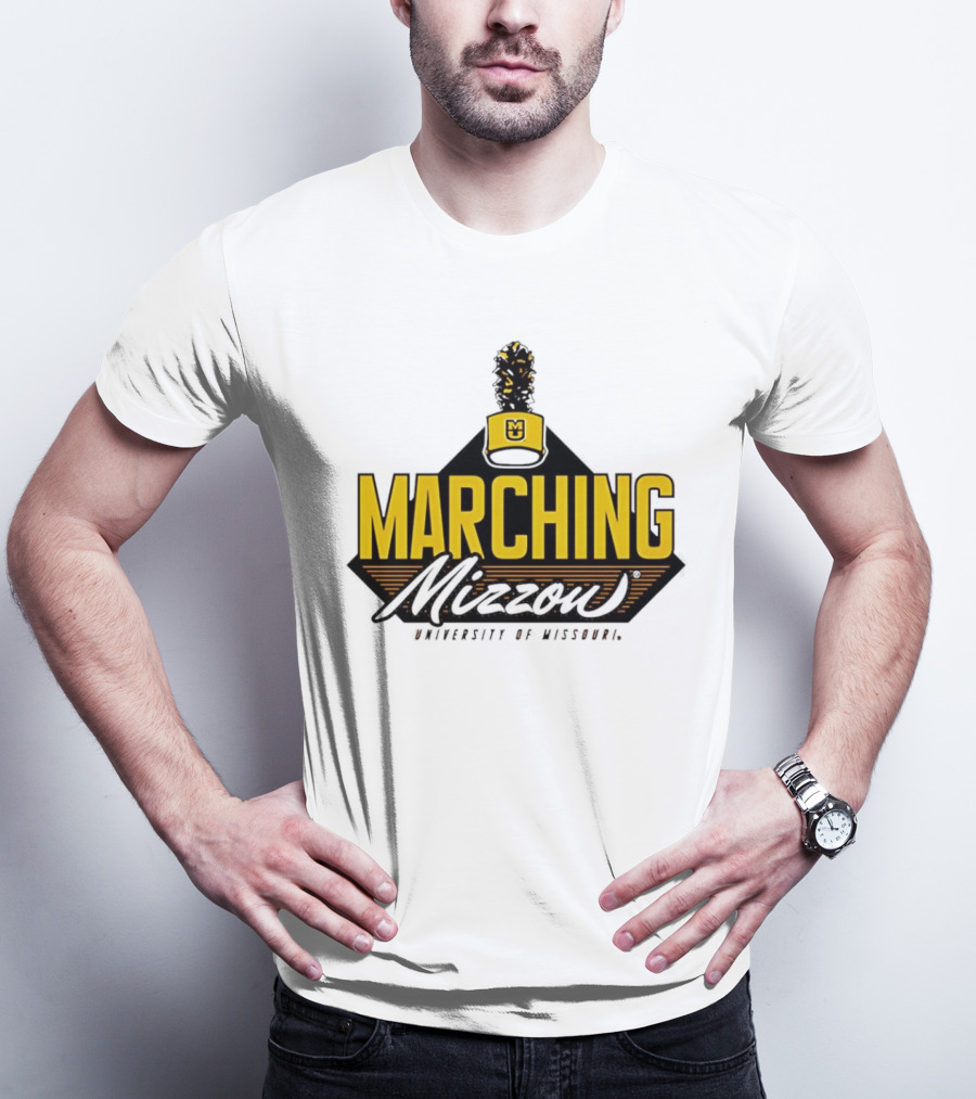 Marching Mizzou University Of Missouri Oval Tiger Head 2024 T-Shirt