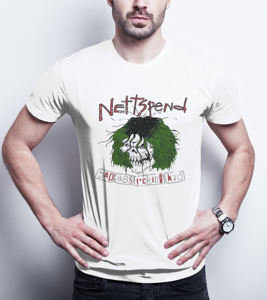 Nettspend Badassfuckingkid Grunge Skull Tour T-Shirt