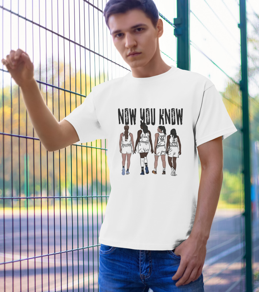 Now You Know Caitlin Clark Kelsey Mitchell Aliyah Boston Indiana Fever WNBA Basketball T-Shirt