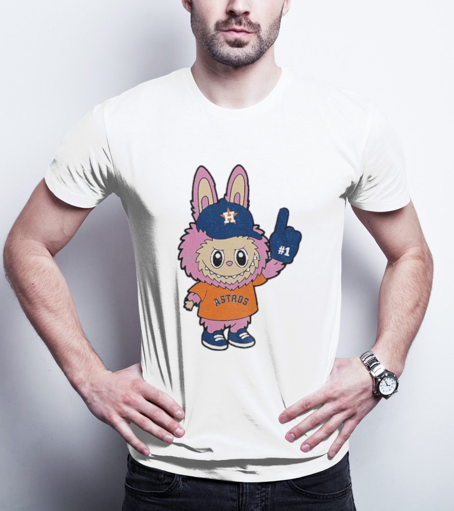 Labubu Astros 2025 Pink Houston MLB Baseball Sports T-Shirt