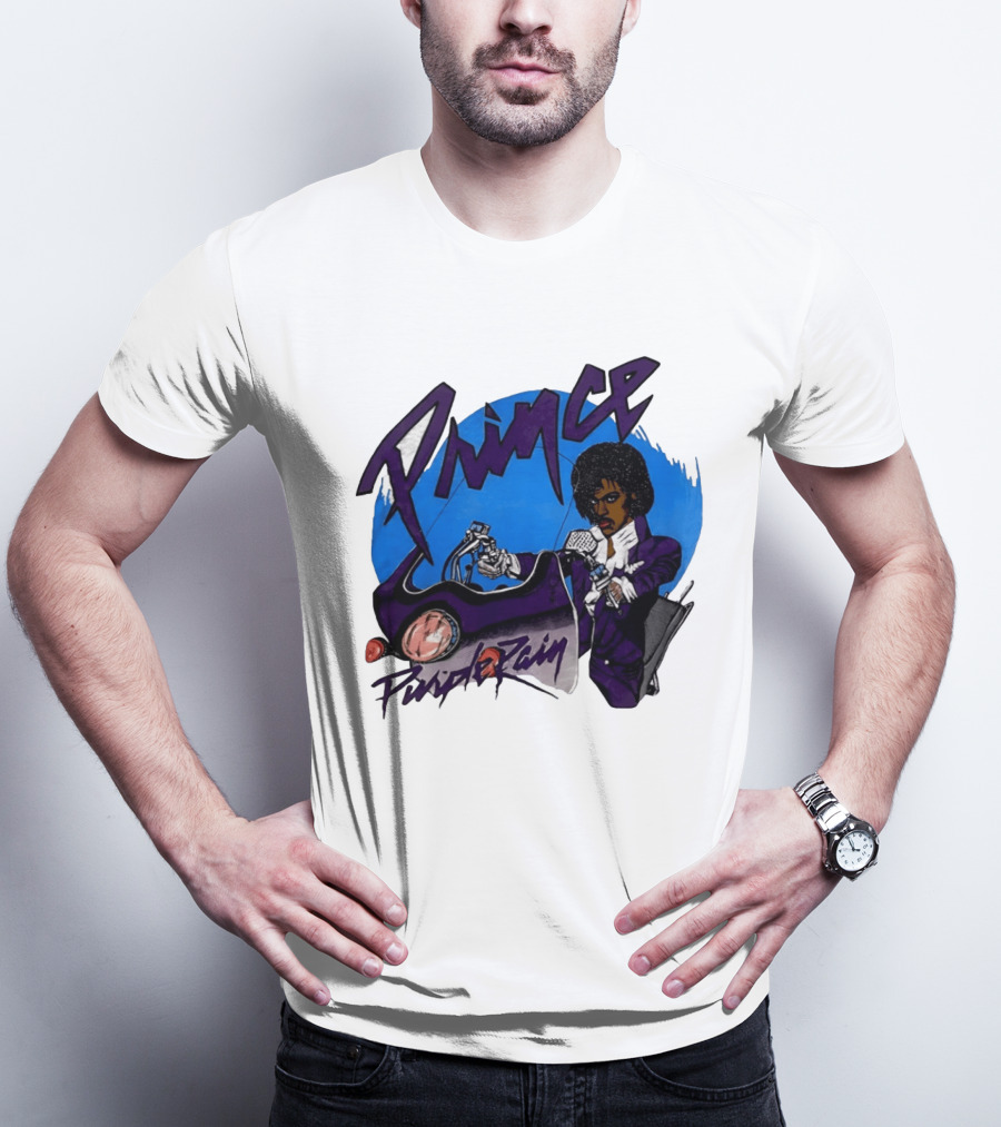 Prince Purple Rain Motorcycle 80s Music T-Shirt