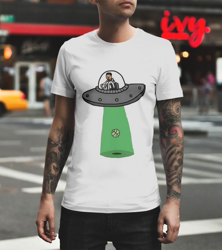 San Antonio Spurs Victor Wembanyama Wemby Extraterrestrial UFO Basketball T-Shirt