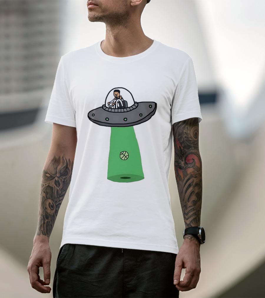 San Antonio Spurs Victor Wembanyama Wemby Extraterrestrial UFO Basketball T-Shirt