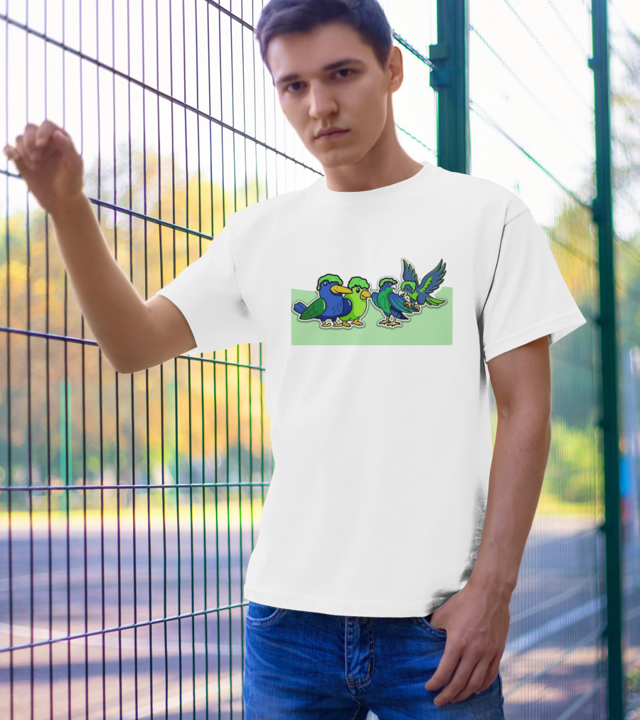 Seattle Seahawks X Nickelodeon NVP Parrot Paint T-Shirt