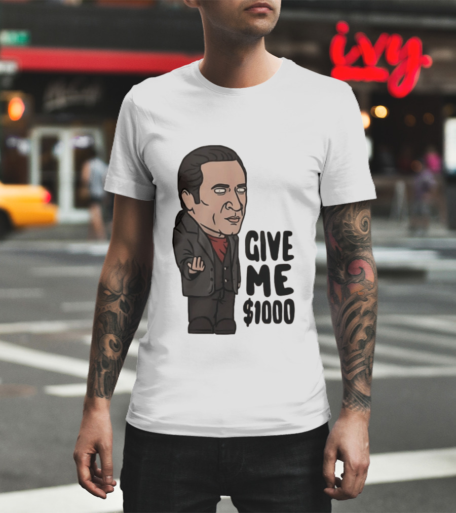 The Sopranos Furio Giunta Cartoon Give Me $1000 T-Shirt