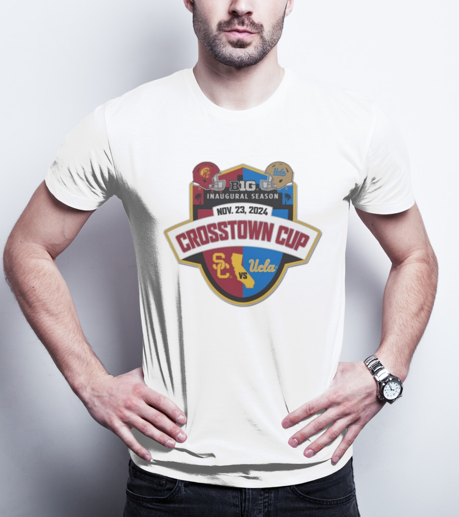 USC Trojans Vs UCLA Crosstown Cup Big 10 Inaugural Season Nov 23 2024 T-Shirt