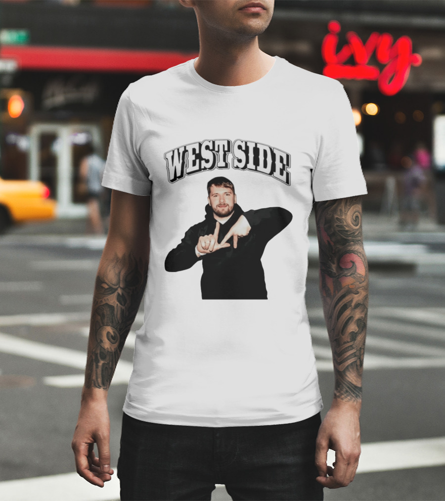 Luka Doncic Westside LA Hand Lakers T-Shirt