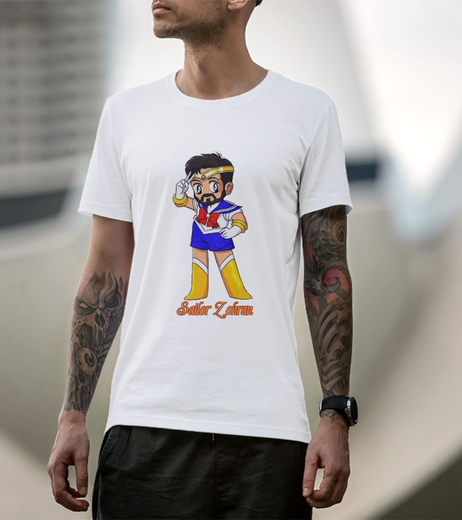 Zohran Mamdani Sailor Moon Sailor Zohran Anime Crossover Meme T-Shirt